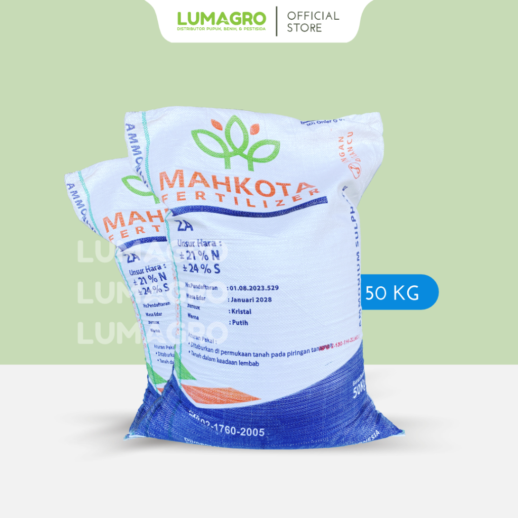 Jual Pupuk ZA Mahkota 50kg Nitrogen Sulfur Meningkatkan Pertumbuhan ...
