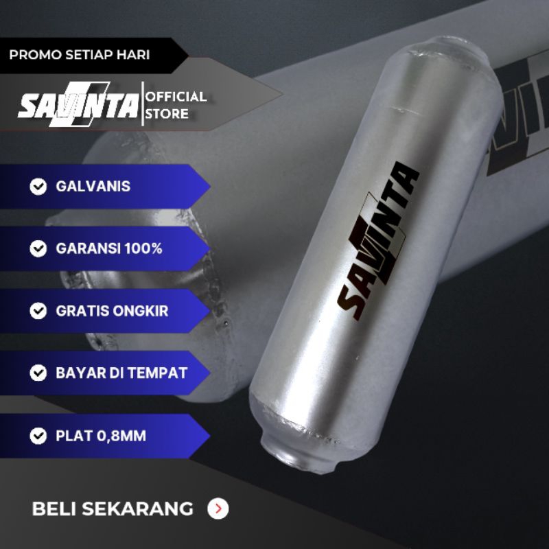 Jual Savinta Resonator Knalpot Mobil Manual Matic Galvanis Size P30cm ...