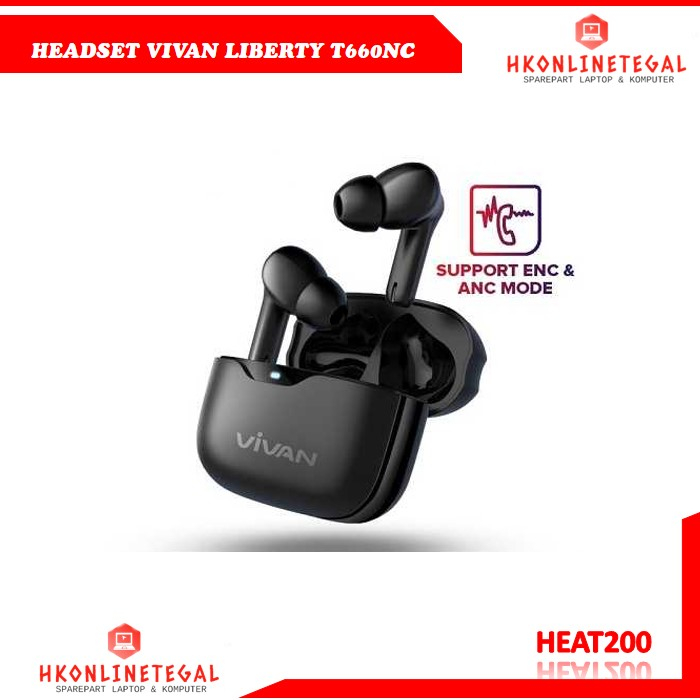 Jual VIVAN Earphones TWS Liberty T660NC Bluetooth 5.3 | Shopee Indonesia