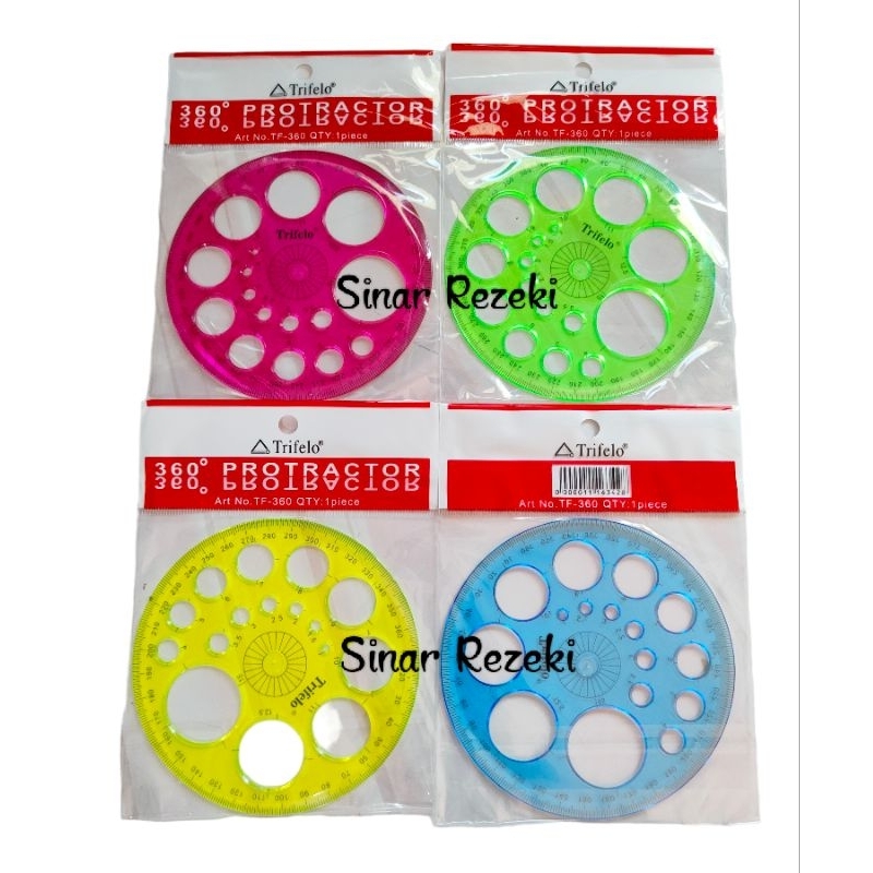 Jual 1 buah!! Penggaris bulat/rol bulat trifelo/Busur 360/busur ...