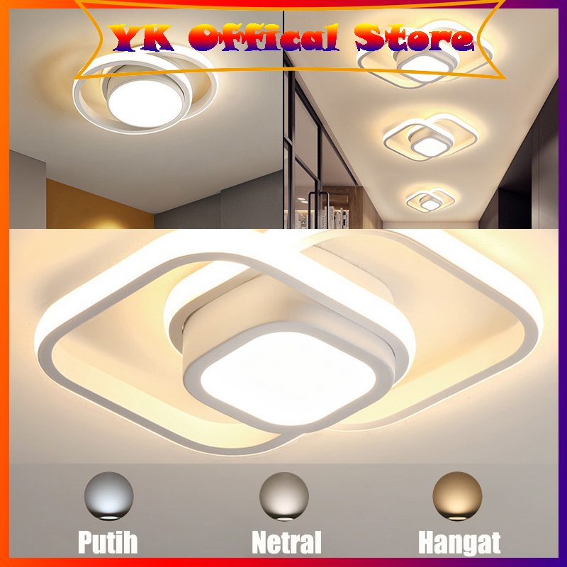 Jual 3 Warna Lampu Plafon LED Lampu Ceiling Light Modern Lampu Rumah ...