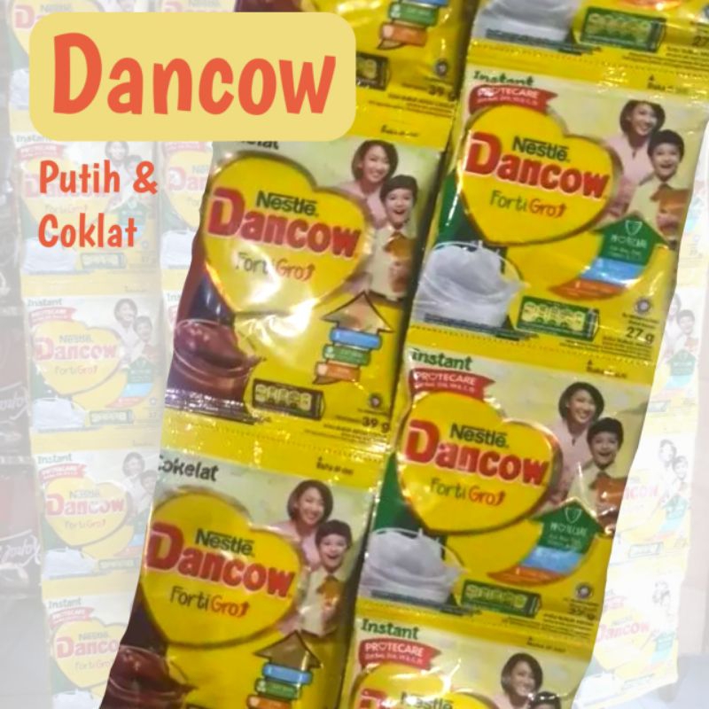Jual Susu Dancow Putih dan Coklat Susu Sachet Susu Bubuk | Shopee Indonesia