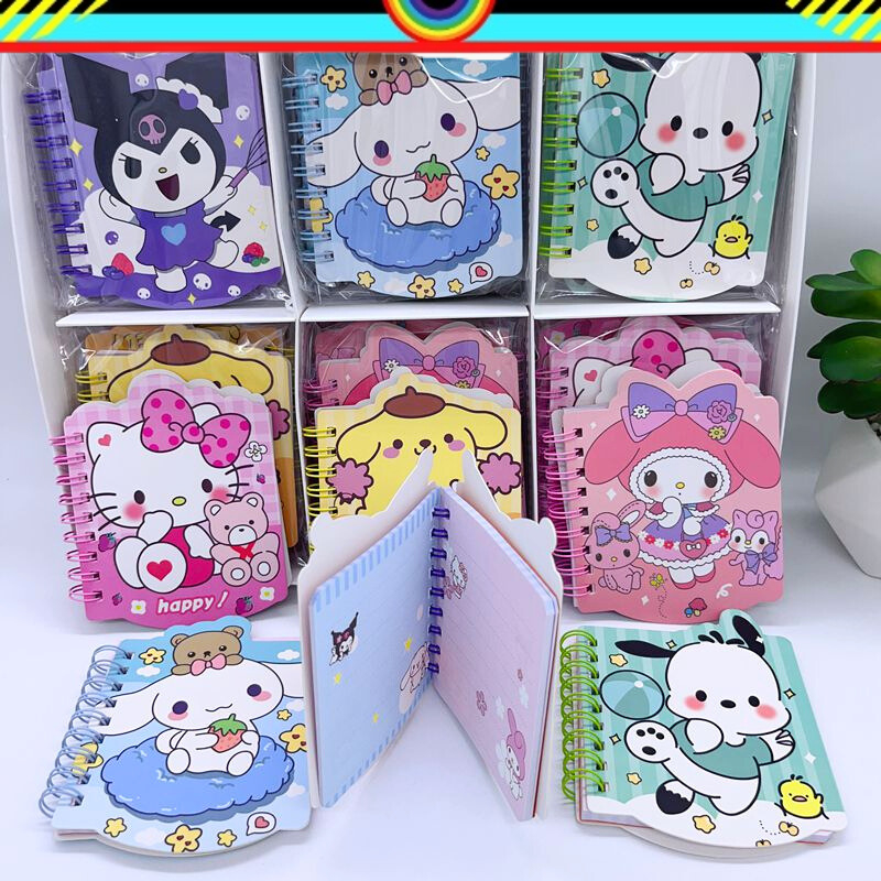 Jual MINI BINDER BOOK SANRIO ISI WARNA WARNI BUKU DIARY KECIL BUKU MINI ...