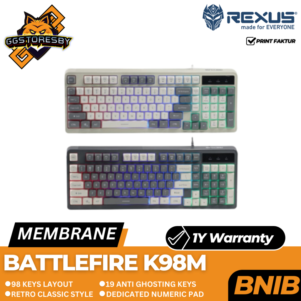 Jual Rexus K98M Battlefire Gaming Keyboard | Shopee Indonesia