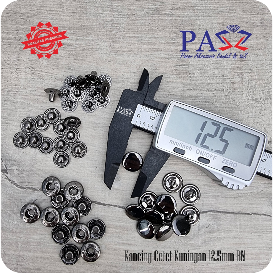 Jual Kancing Cetet Kuningan Snap Button KCK1 Harga 12set (Premium) | Shopee Indonesia