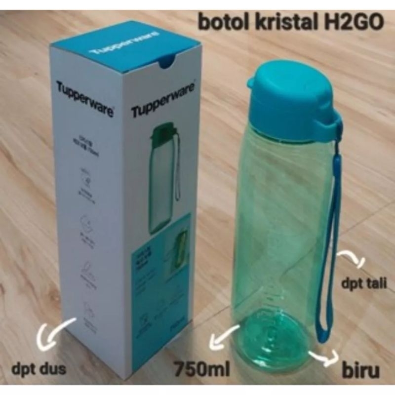 Jual Botol Minum Tupperware H2GO (750ml) | Shopee Indonesia