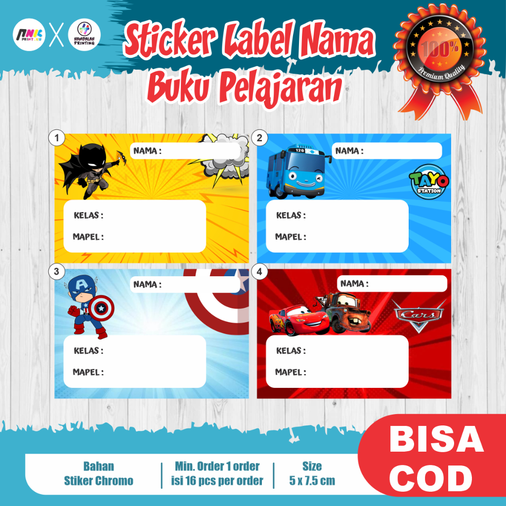 Jual Aesthetic Book Label Sticker l Cute notebook sticker l sticker ...