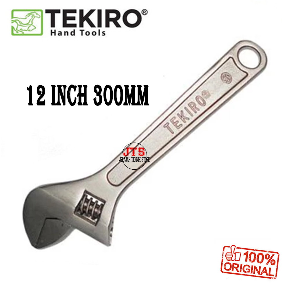 Jual KUNCI INGGRIS TEKIRO ORI Adjustable Wrench 10'' 250MM - 12" 300MM ...