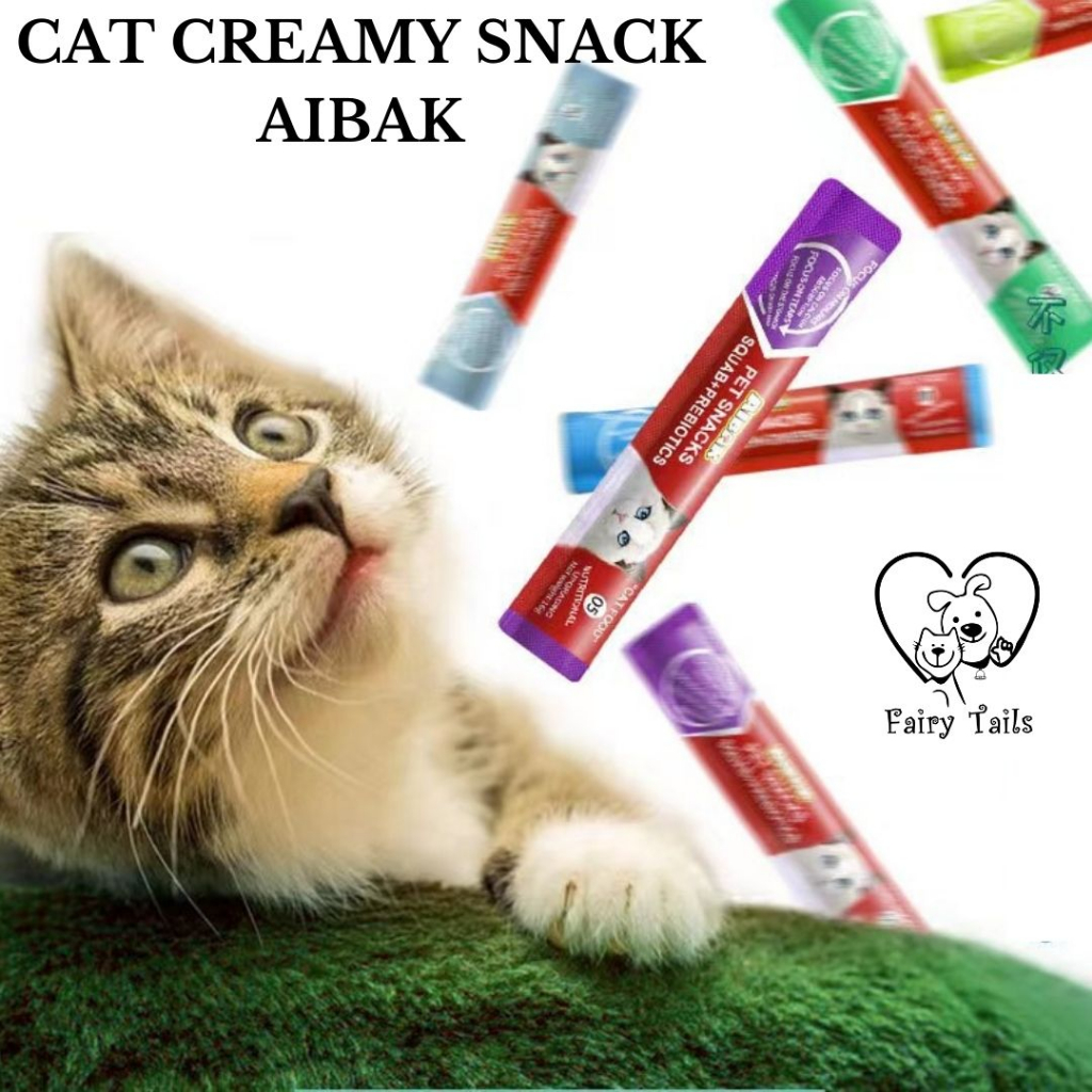 Jual [NEW] Cat Snack Love Creamy Aibak | Snack Jilat Cemilan Kucing ...