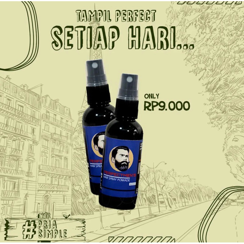 Jual POMADE CAIR PERFECTMENS HAIR SPRAY POMADE Pelurus rambut permanen ...