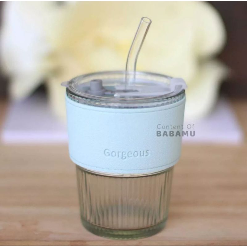 Jual BOTOL GELAS KACA AESTHETIC Free Box Gelas / Botol Gelas Kaca ...