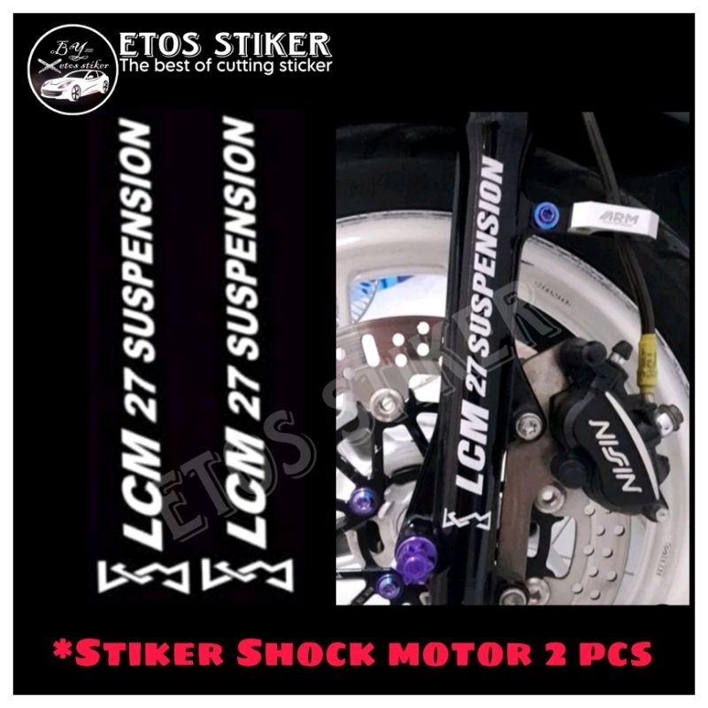 Jual Stiker Shock Motor Cutting Sticker lcm 27 suspension | Shopee ...