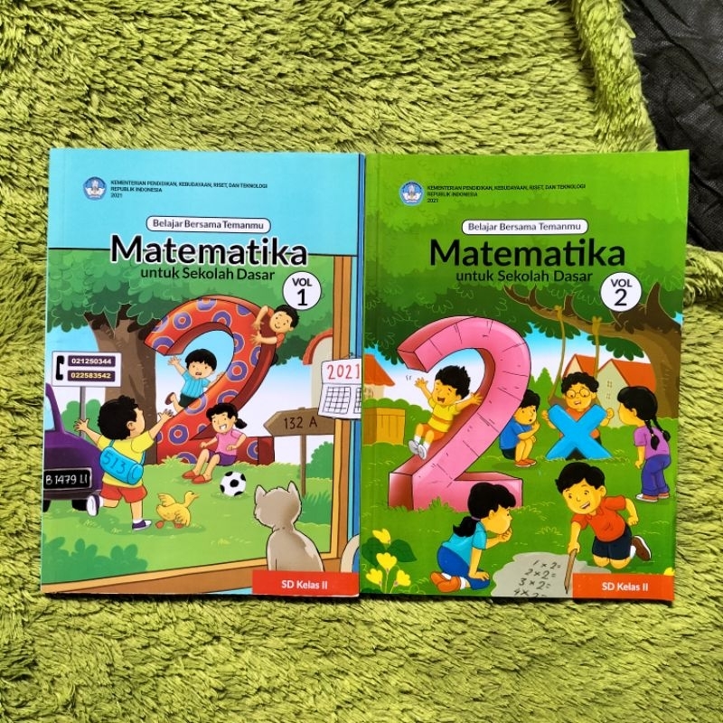 Jual ORIGINAL BUKU BELAJAR BERSAMA TEMANMU MATEMATIKA KELAS 2 SD VOL 1 2 KURIKULUM MERDEKA ...