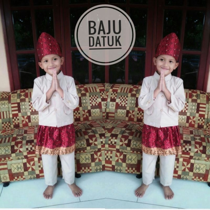 Jual baju datuk anak/baju adat minang/baju adat padang anak/baju adat ...
