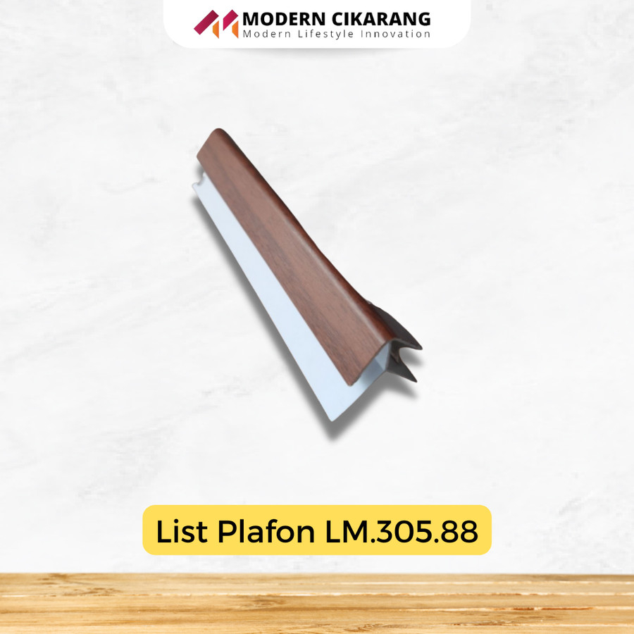 Jual List Plafon PVC Tipe LM.305-88 / List Laminate Coklat Kayu / List ...