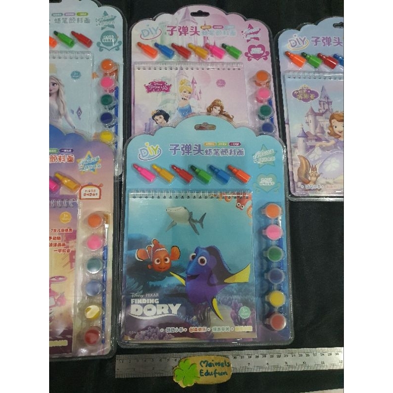 Jual Buku Gambar Karakter Mewarnai Anak dengan Krayon dan Cat Air ...
