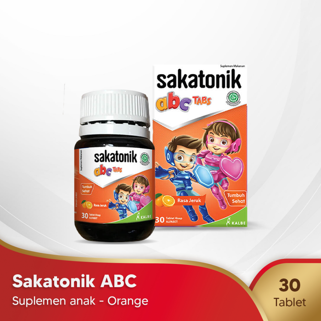 Jual Sakatonik ABC Orange 30 Tablet - Multivitamin Tumbuh Kembang Anak ...