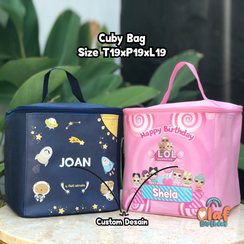 Jual Cuby Bag Tas Ulang Tahun Anak Premium Tas Kubus Ultah Birthday ...