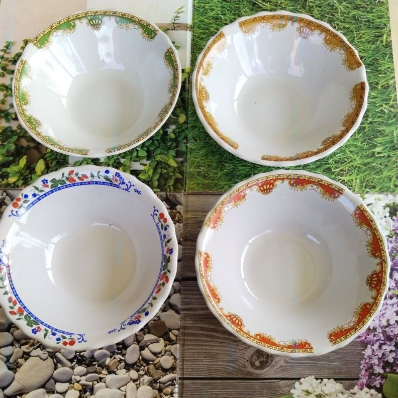 Jual Mangkok keramik LILIA 7INCH mangkok kuah/sayur/bakso/soto/es buah ...