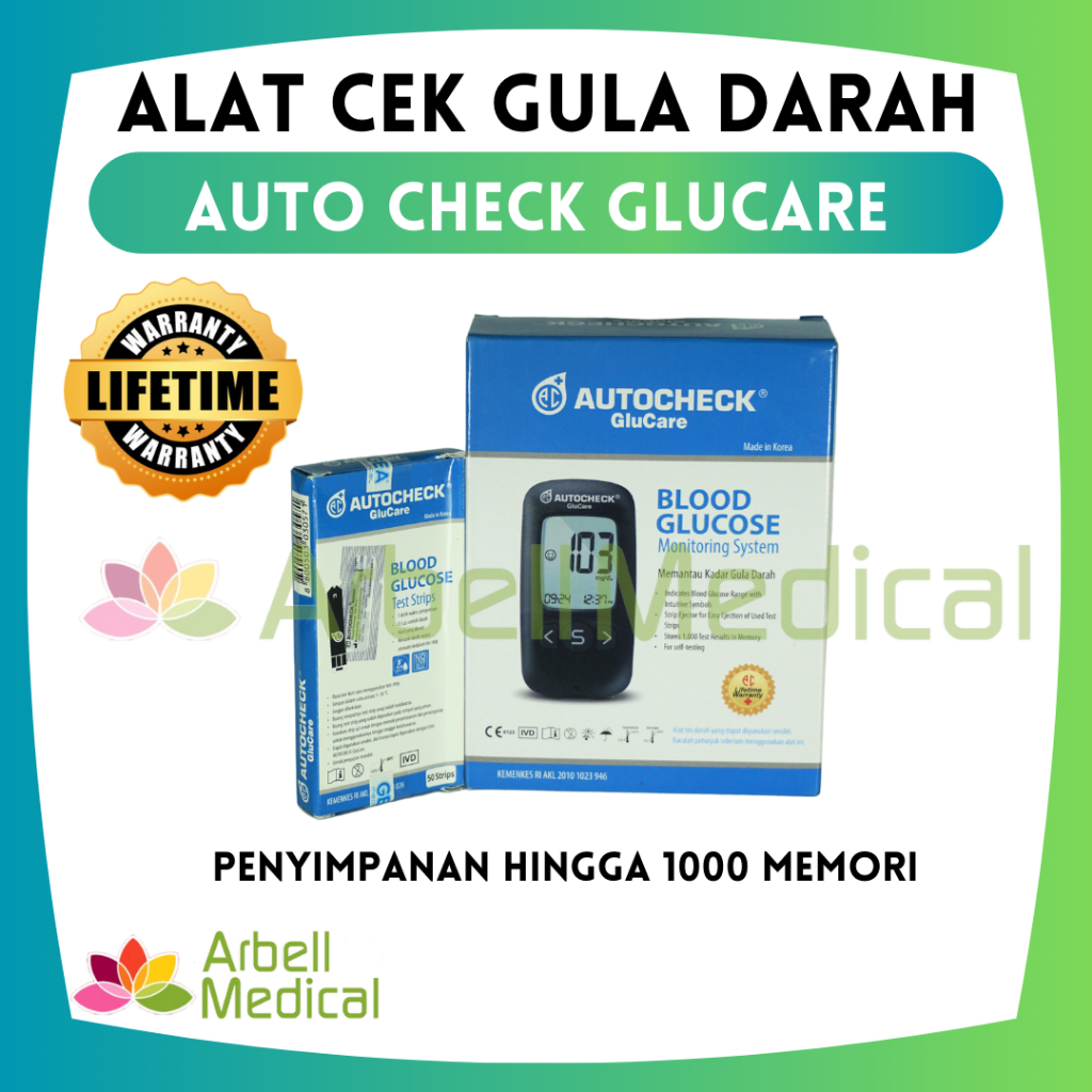 Jual Alat Test Gula Darah Autocheck Glucare | Shopee Indonesia