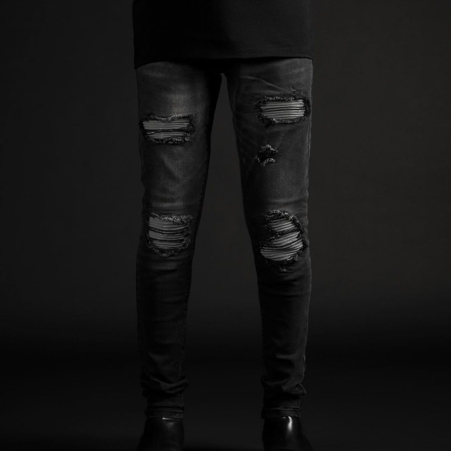 Jual Celana Rucas Season 12 Dark Grey Caviar Leather Jeans Original ...