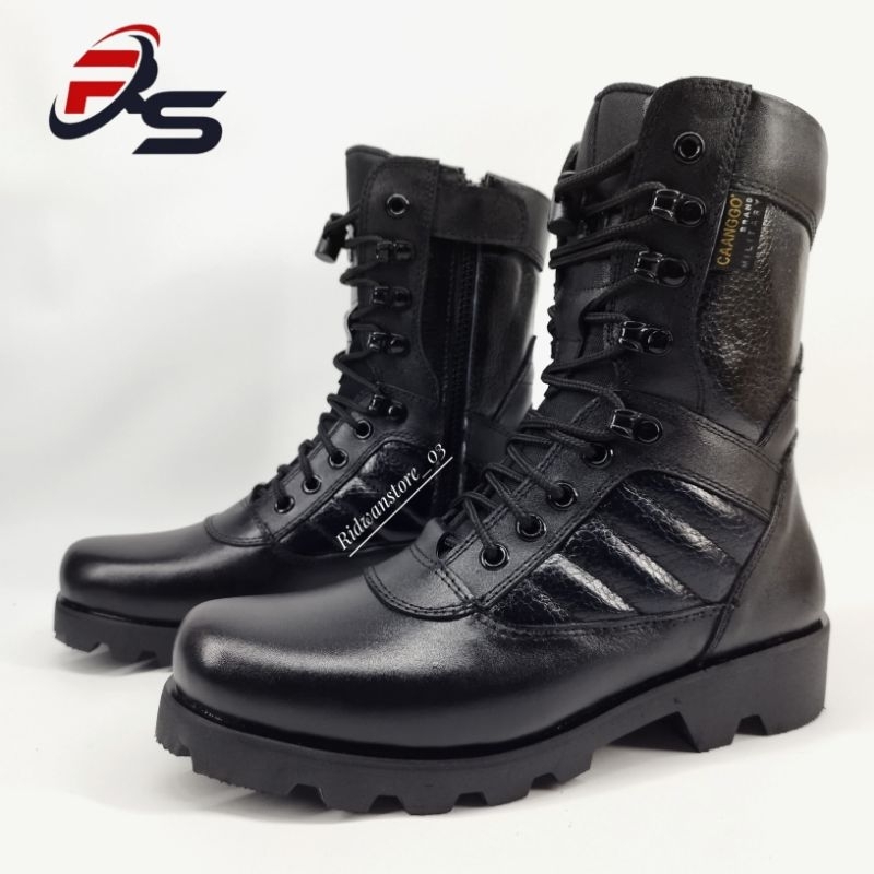 Jual Sepatu PDL TNI POLISI SECURITY SATPOLPP Full Kulit Asli 8inch ...