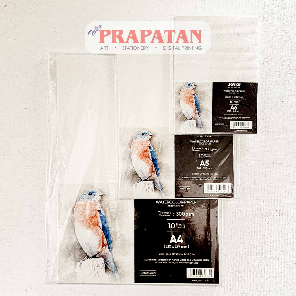 Jual Joyko Watercolor Paper 300gsm WLPP-2500 | Kertas Cat Air | Shopee Indonesia