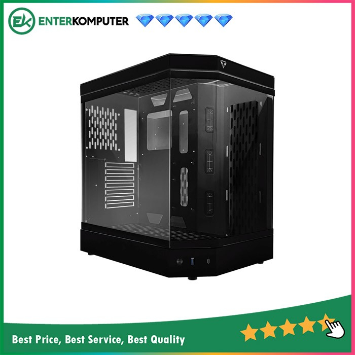 Jual PRIME H-[Y] V2.0 BLACK - MODERN AESTHETIC DUAL CHAMBER ATX CASE ...