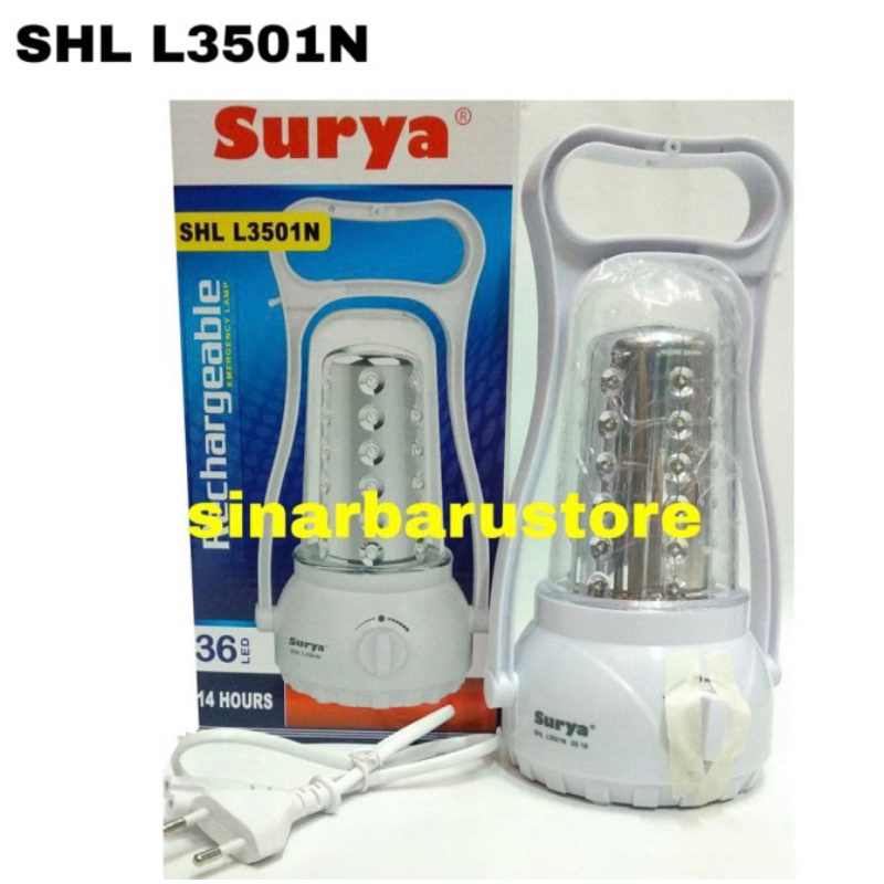 Jual Lampu Darurat/Emergency LED CAS/Charger Surya L3501N | Shopee ...