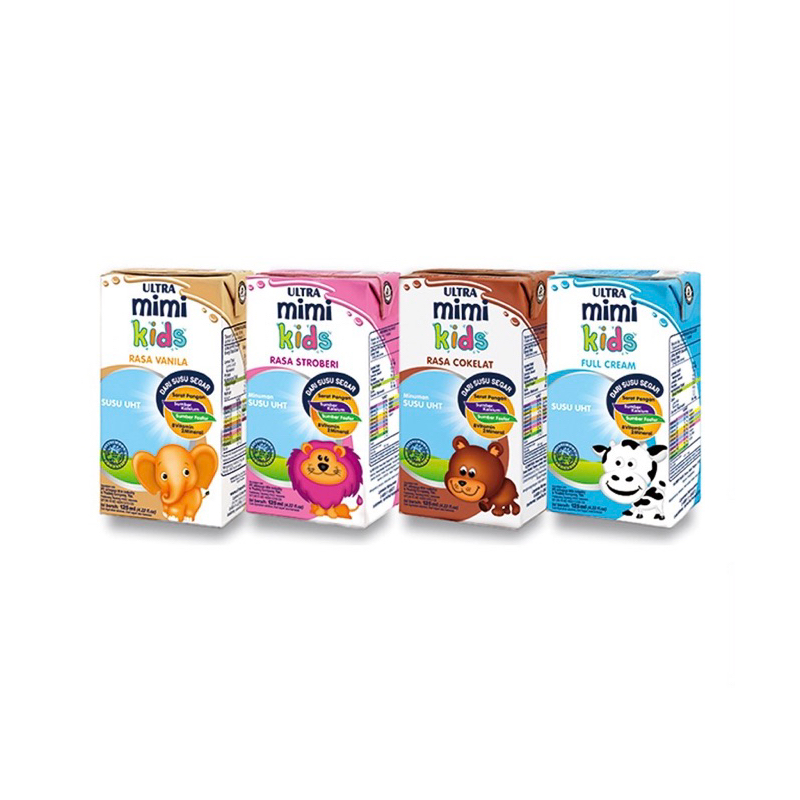 Jual Ultra Milk Mimi 125 ml | Susu Cair UHT Coklat Full Cream Strawberry #KD | Shopee Indonesia
