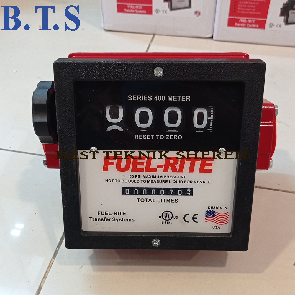 Jual FLOW METER FUEL RITE 4 DIGIT / FLOW METER SOLAR 1,5 INCH / FLOW ...