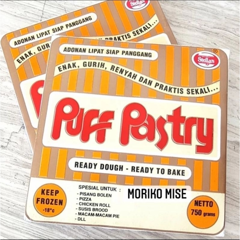 Jual stella puff pastry 750 gr / frozen dough pastry roti pastry beku ...