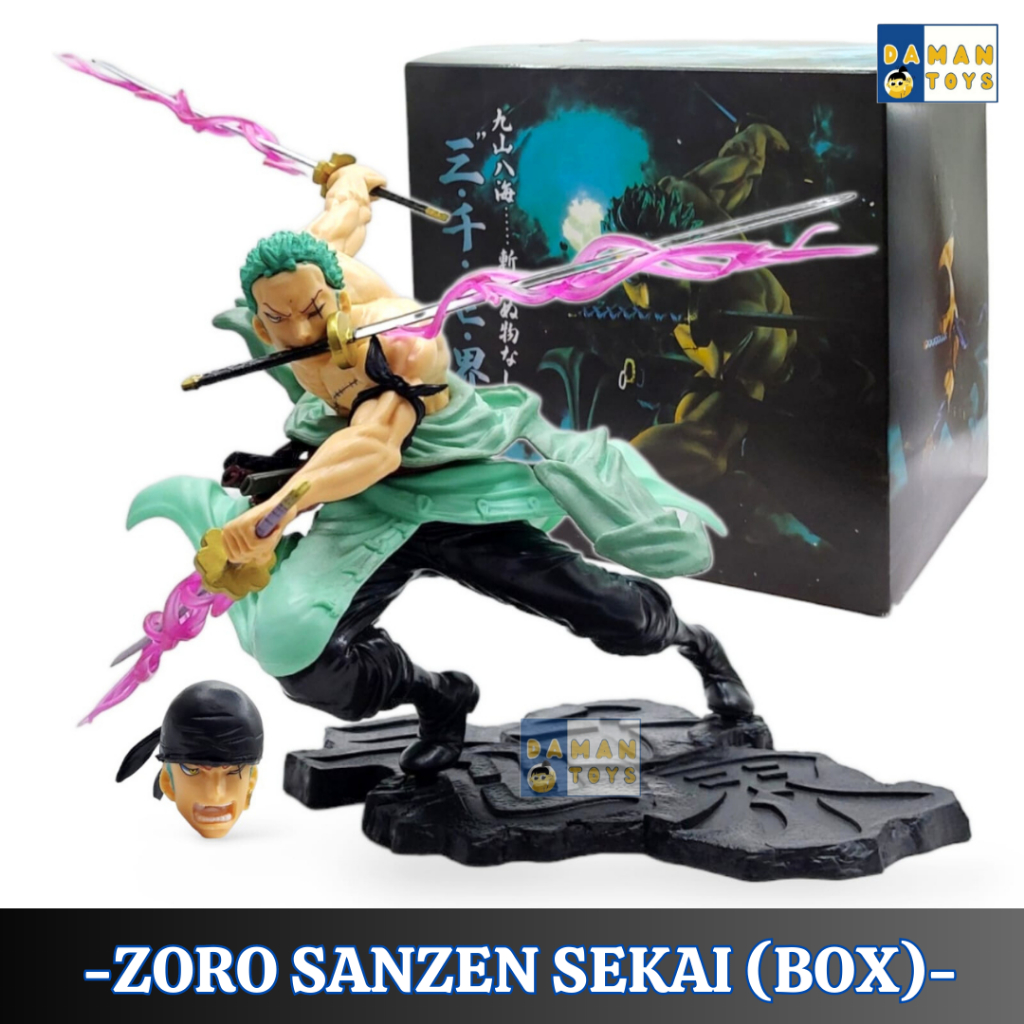 Jual Roronoa Zoro Action Figure Tatsumaki Battle Effect Sanzen Sekai ...