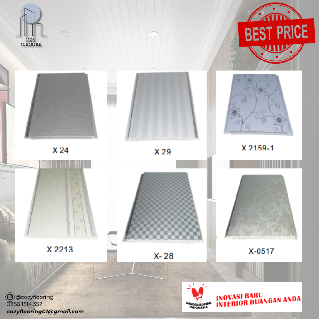Jual Plafon PVC kangbang Motif lebar 20cm | Shopee Indonesia