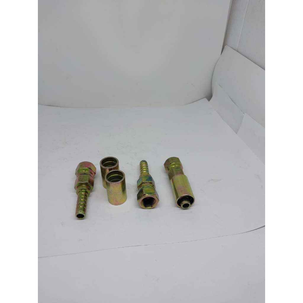 Jual Copling Fitting Set Hex Teflon + Slevee 1/2" Female JIC | Shopee ...