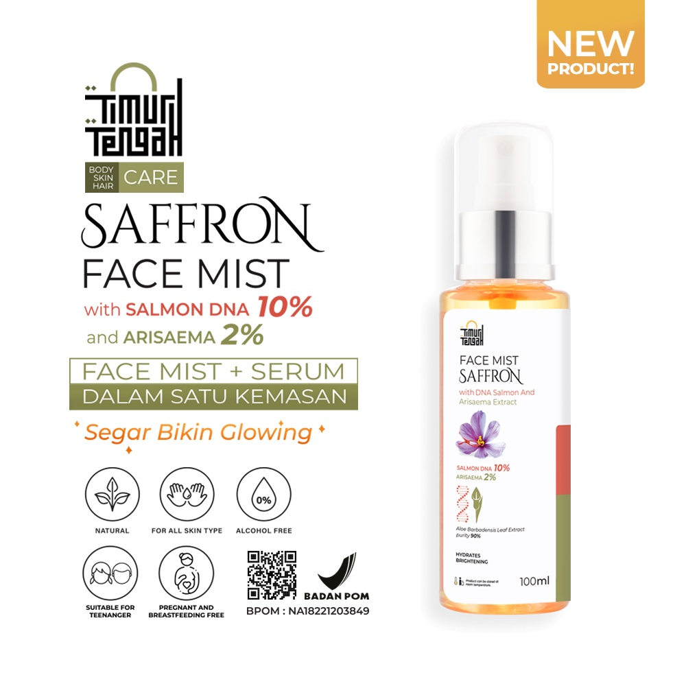 Jual Face Mist Saffron + Serum Timur Tengah 100 ml With Salmon DNA ...