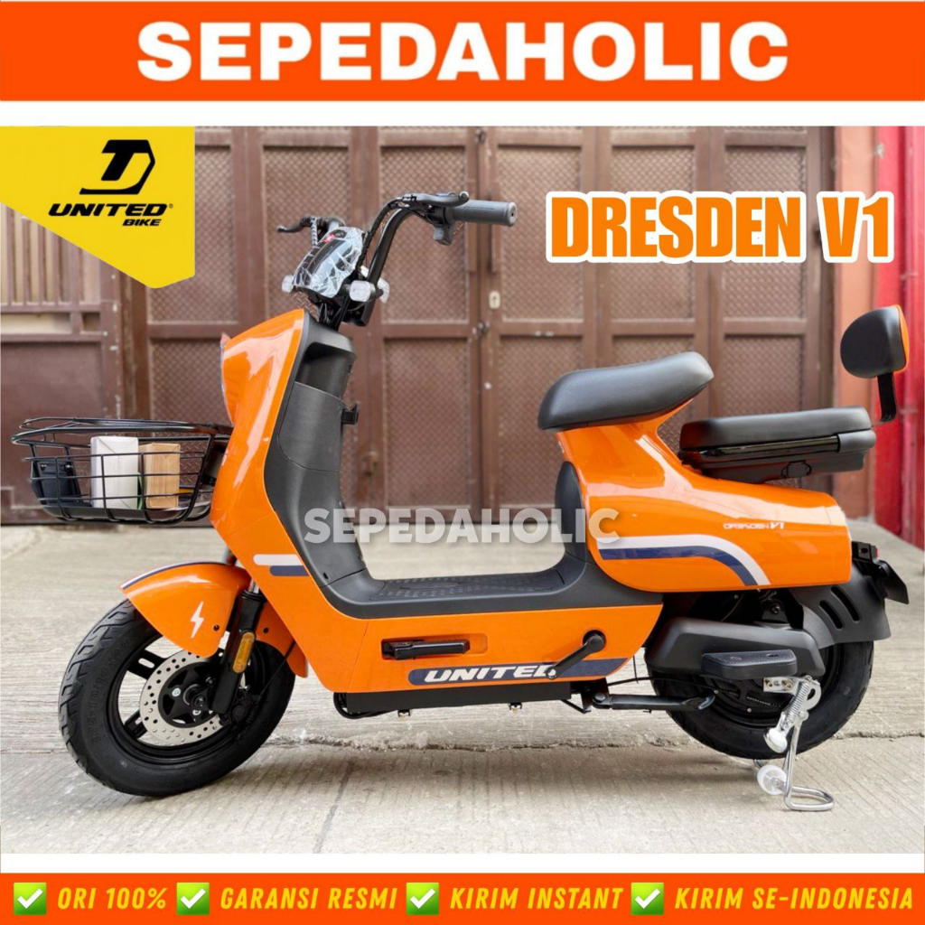 Jual Sepeda Listrik UNITED DRESDEN V1 Electric E Bike 600 Watt | Shopee ...