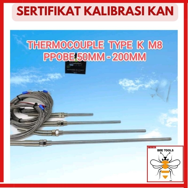 Jual Thermocouple / Termokopel tipe K 50 - 200 mm SERTIFIKAT KAN ...