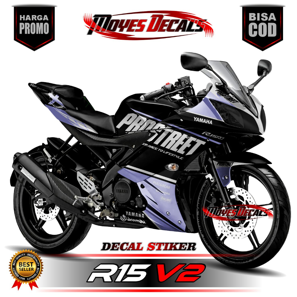 Jual DECAL FULLBODY MOTOR YAMAHA R15 V2 DESIGN RACE | Shopee Indonesia