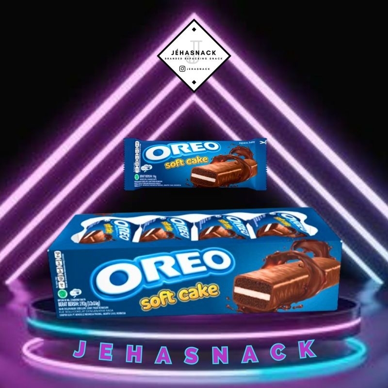 Jual [ SNACK ] Oreo Soft Cake Rasa Coklat dengan Krim Vanila isi 12pcs ...