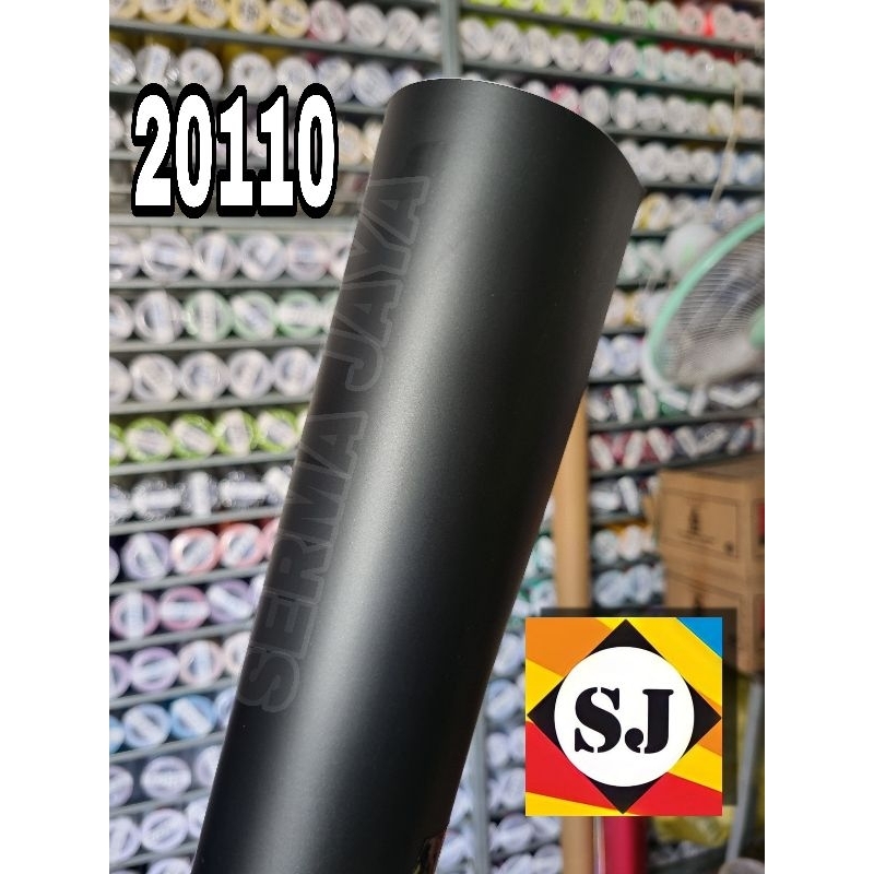 Jual Sticker Stiker Hitam Doff Dop Matte DECOFIX (1roll) Lebar 61cm X ...