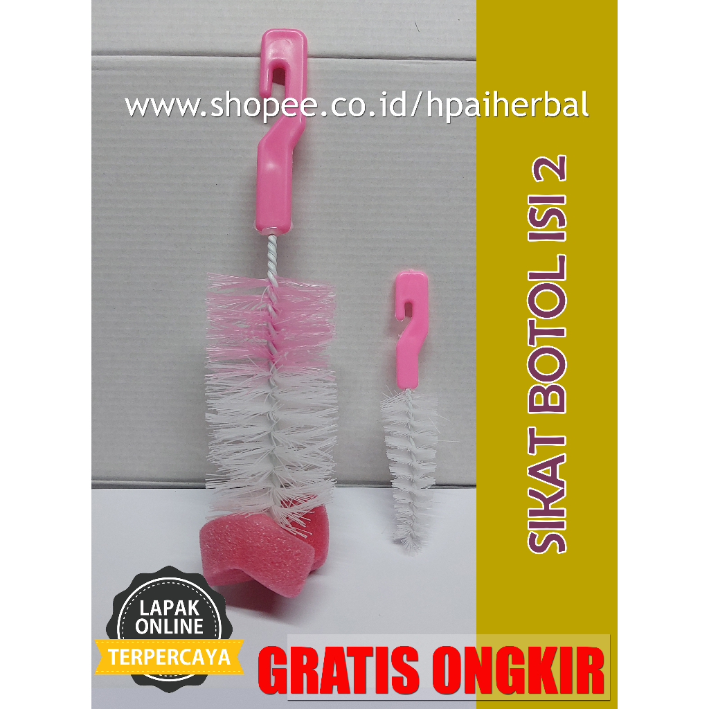 Jual Sikat Botol Paket isi 2 In 1 Sikat Pembersih Botol Bayi | Shopee ...
