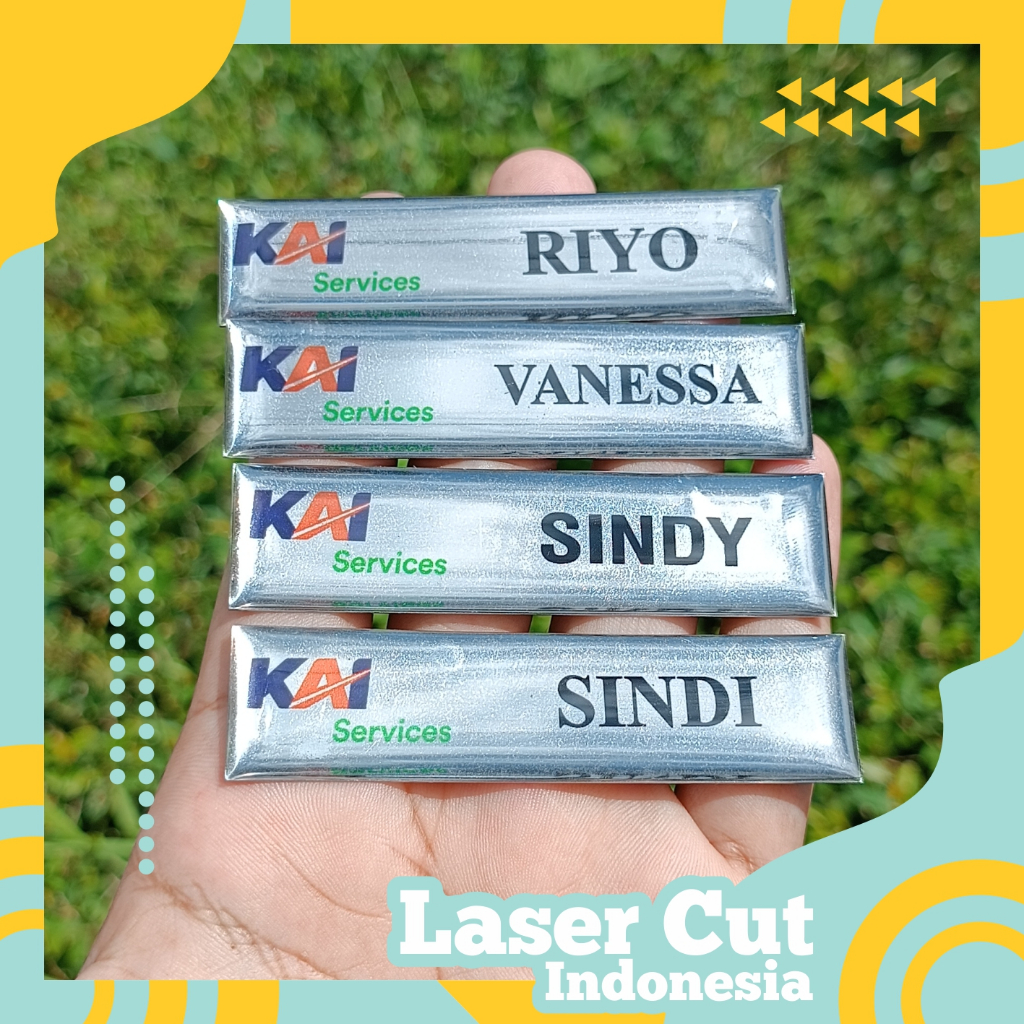 Jual HARGA GROSIR NAME TAG HARGA SATUAN Name Tag Kopri Papan Nama Nama ...