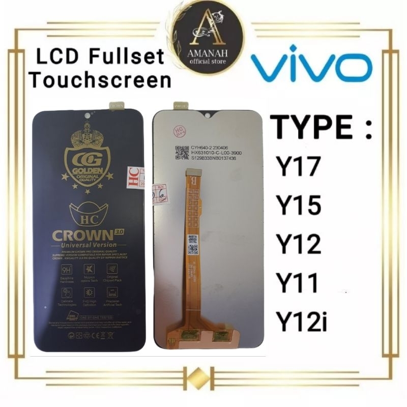 Jual LCD TOUCHSCREEN VIVO Y17 1902 / Y15 / Y12 1904 / Y11 1906 / Y12I Fullset Crown 3.0 Original ...