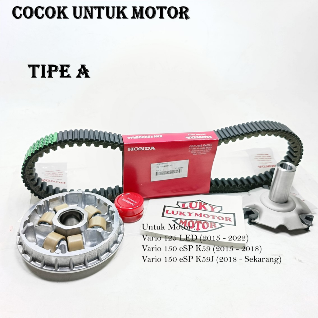 Jual RUMAH ROLLER SET VANBELT K36 VARIO 125 NEW , VARIO 150 ESP GRATIS ...