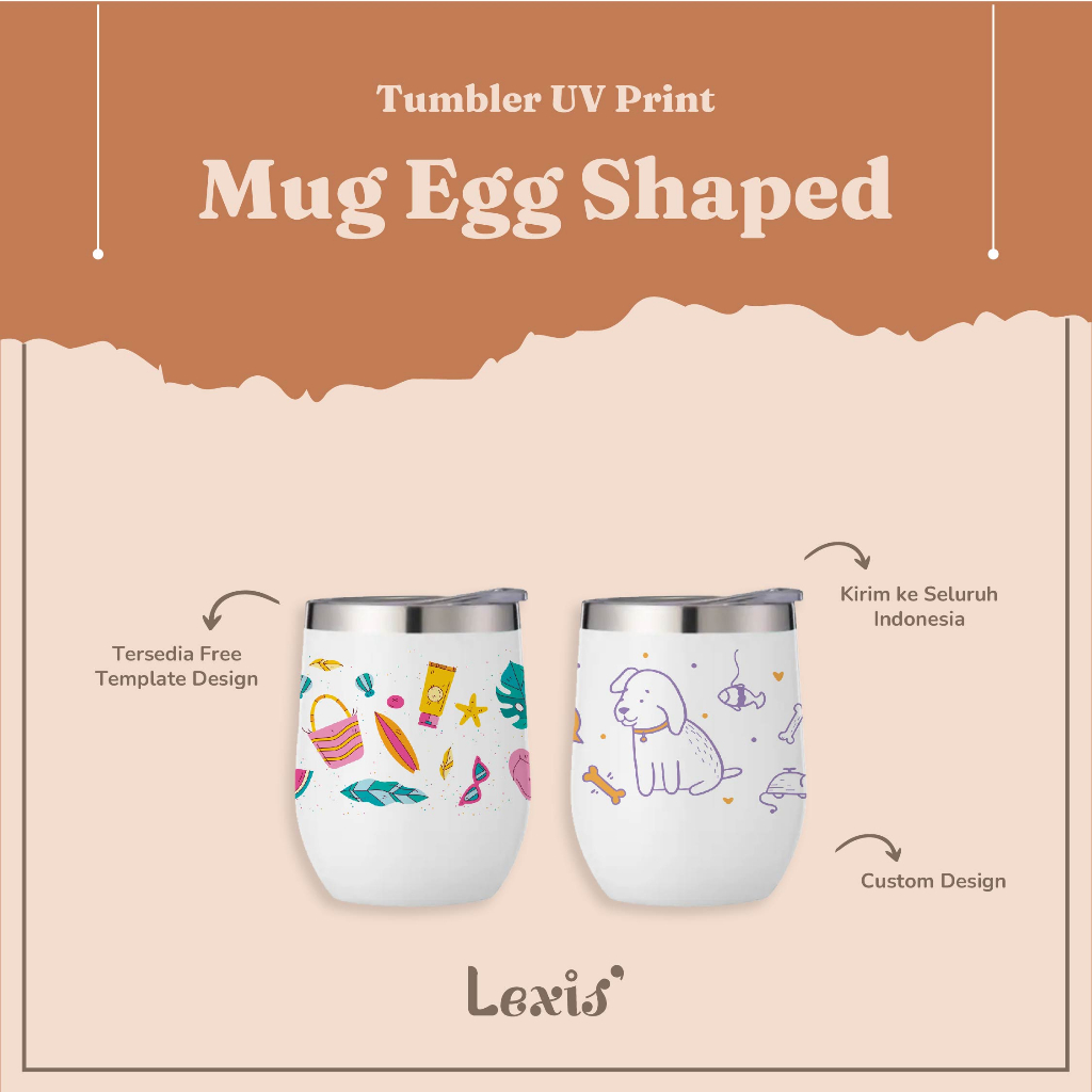 Jual Custom Mug Egg Shaped Gelas Kopi / Gelas Kopi / Cangkir Teh ...