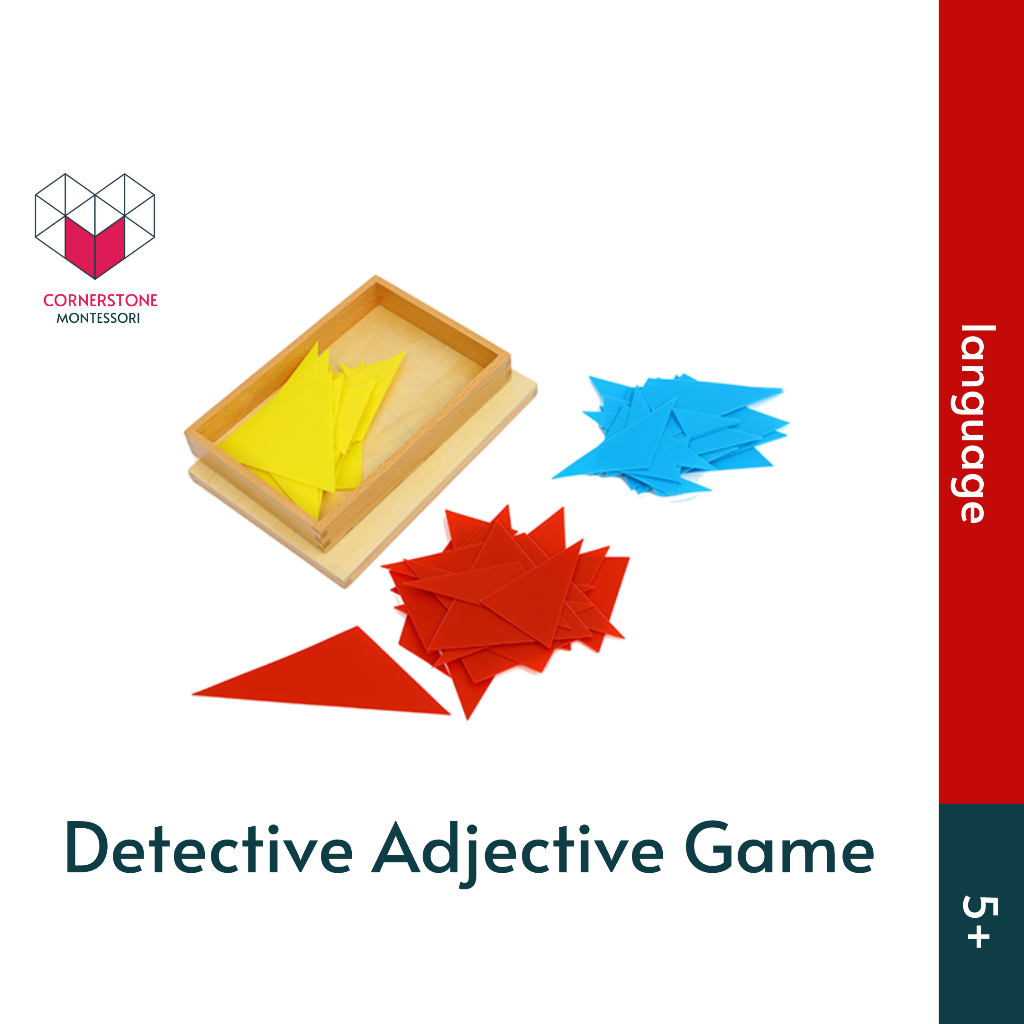 Jual Cornerstone Montessori Detective Adjective Game - Montessori ...