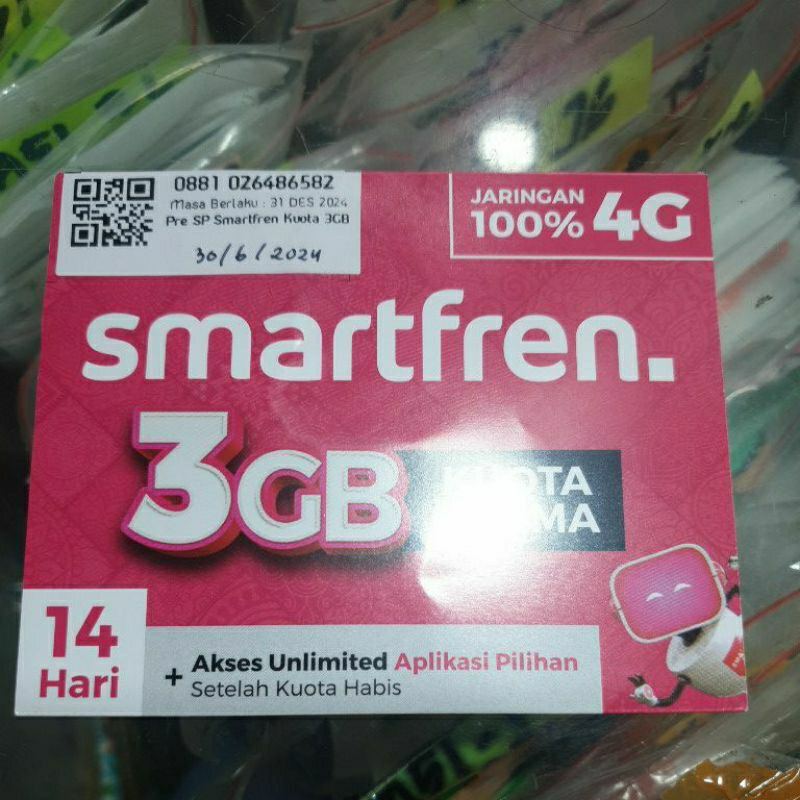 Jual perdana Smartfren 3GB masa aktif 2024 | Shopee Indonesia
