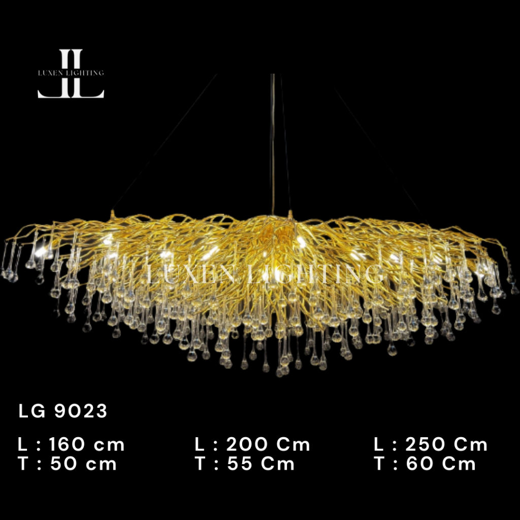 Jual Lampu Gantung Hias Ranting Akar Mewah Elegan Modern Void Gold 9023 ...