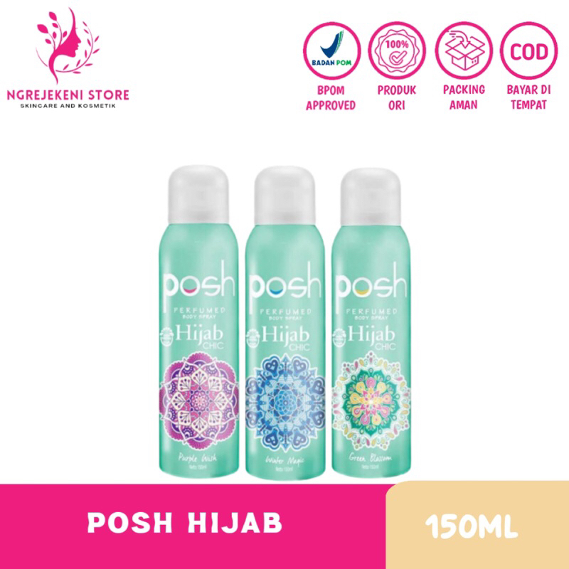 Jual Posh Hijab Body Spray 150ML / Parfum Cewek / Parfum Murah / Parfum ...